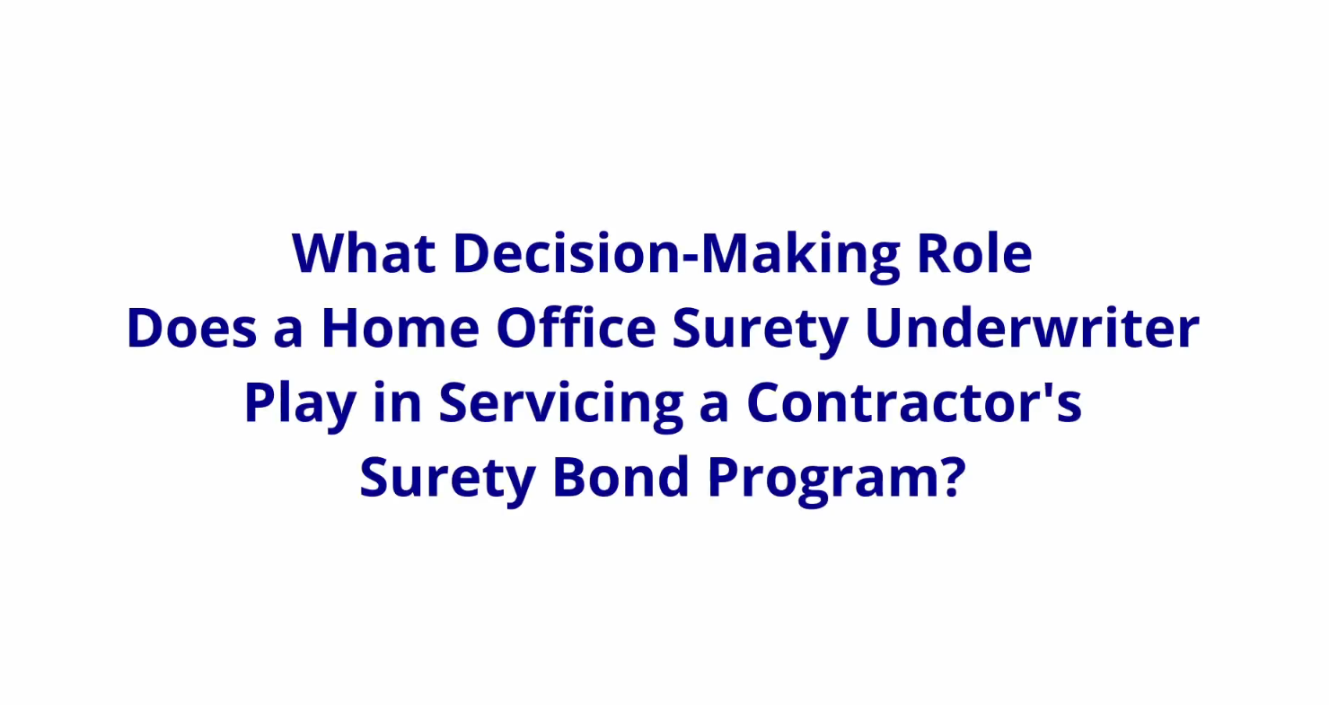 Ask The Surety Pro - Joe Catania On What Decision-Making Role a Home ...